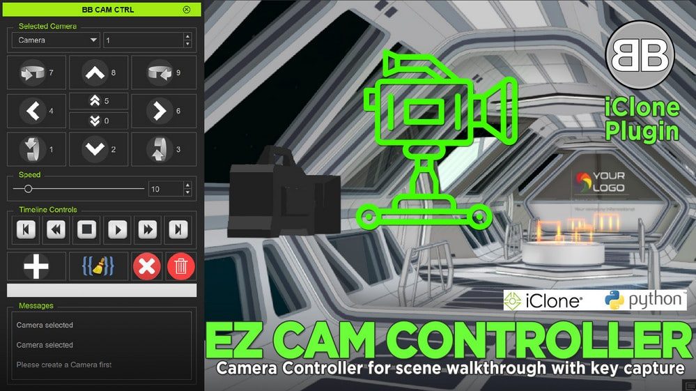 دانلود پلاگین کنترل حرکات دوربین EZ CAM CONTROLLER برای نرم افزار آیکلون